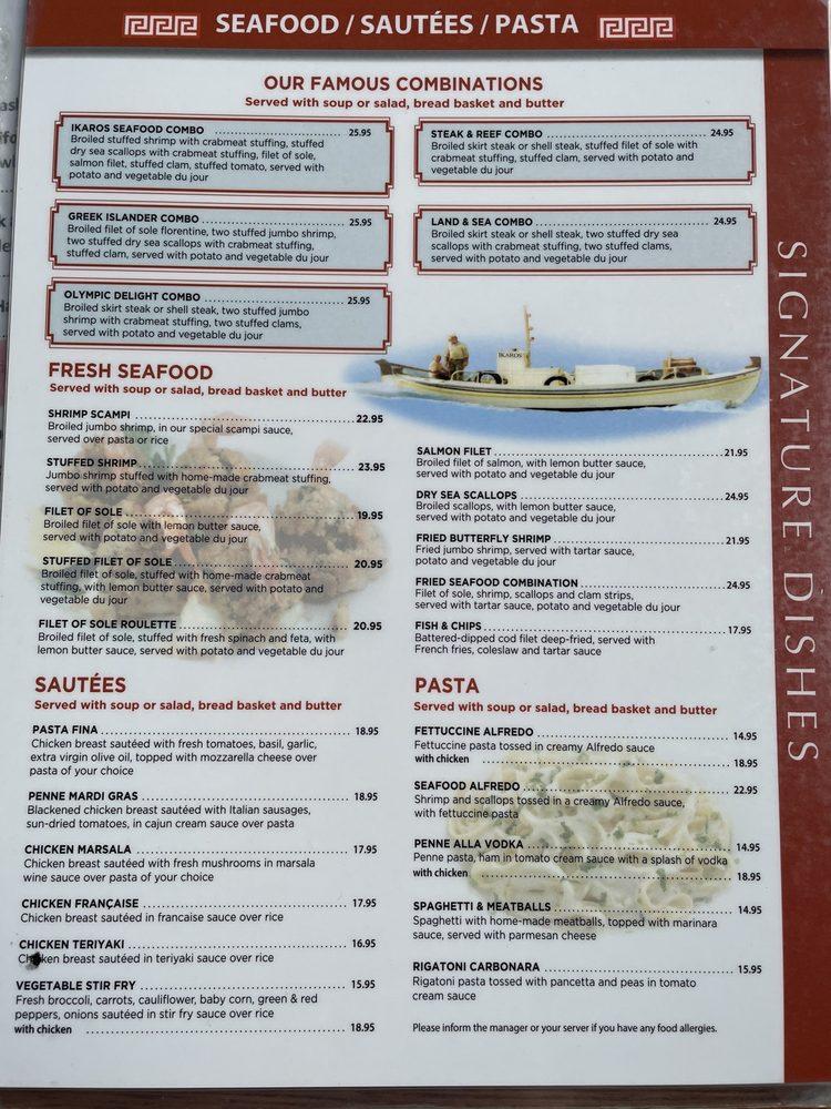 Menu at Odyssey Diner desserts, Wappingers Falls