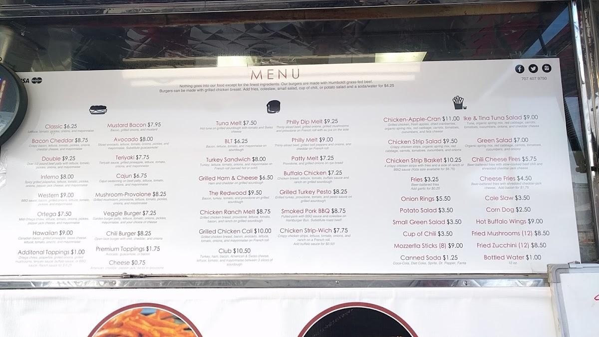 Carta del restaurante Roman's Kitchen, Arcata