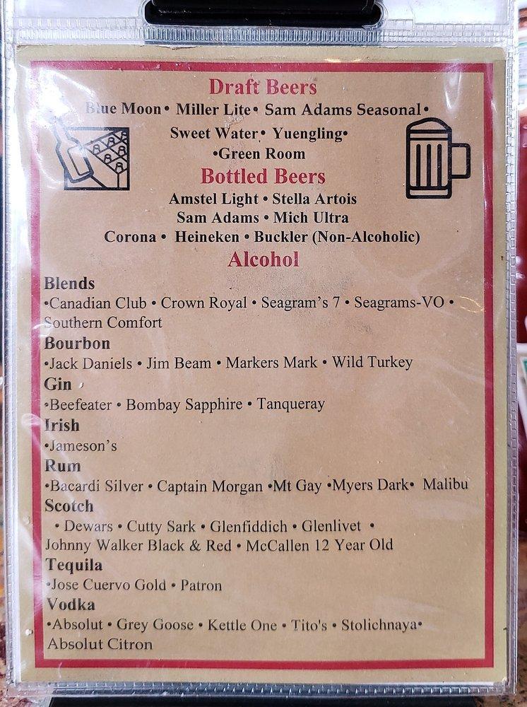 Menu at Barbara Jean's On The Water, Palm Valley, 15 S Roscoe Blvd