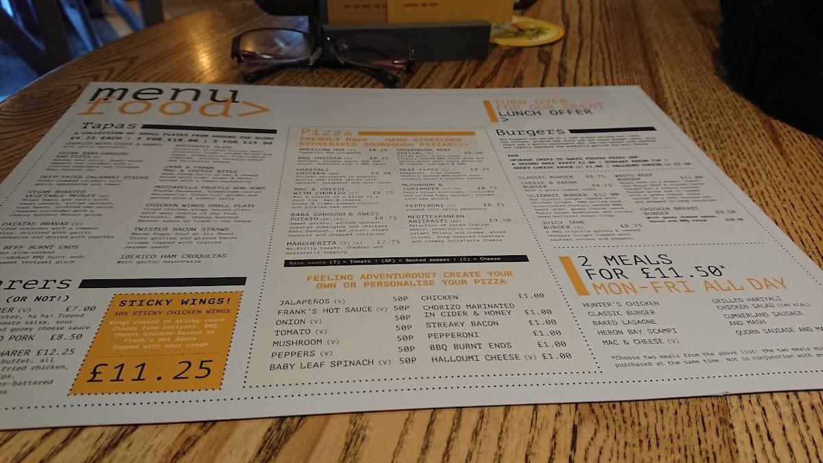 Menu at The Ketton Ox pub & bar, Yarm