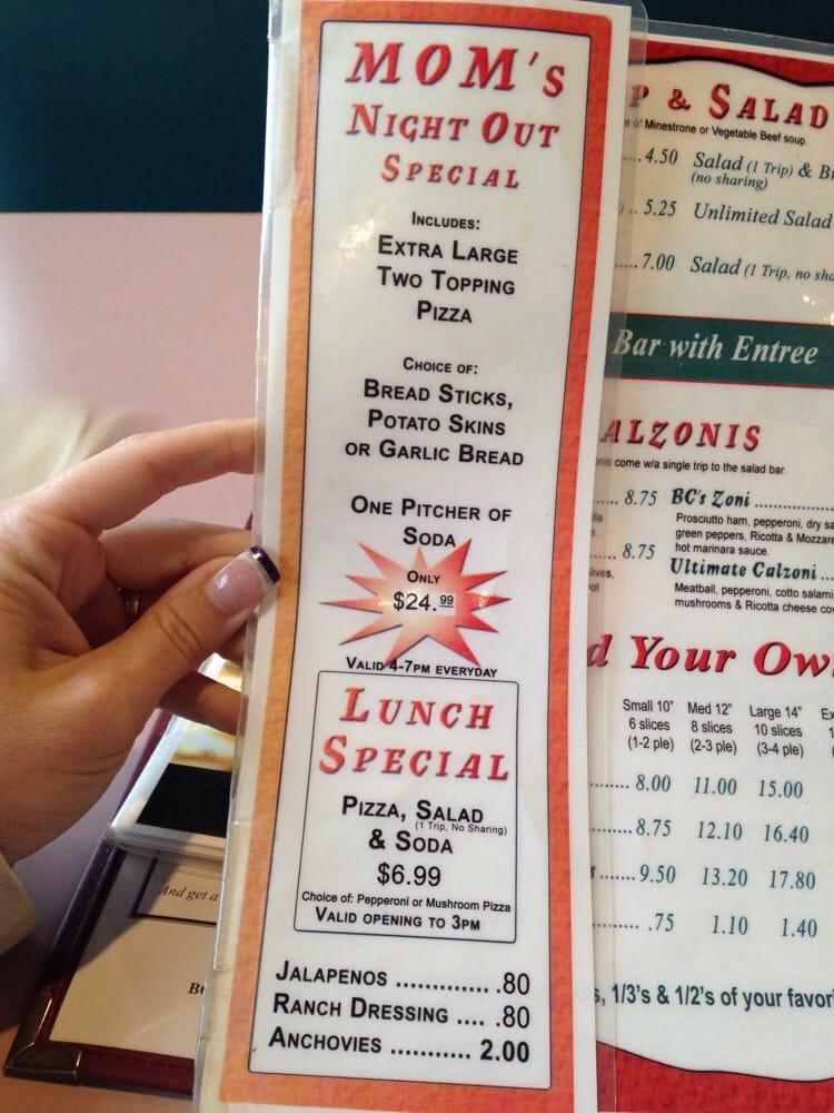 Menu at BC's Pizza & Beer pub & bar, Clovis