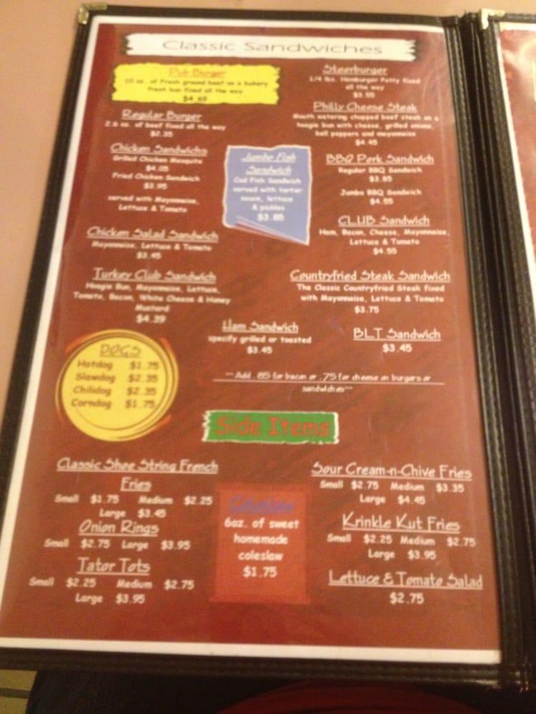 Menu at Ed's Restaurant, DeFuniak Springs, US-90