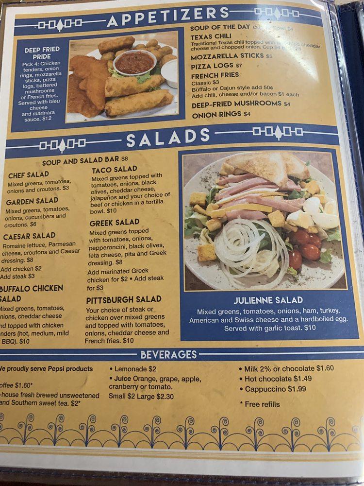 Menu at Native Pride Diner desserts, Irving