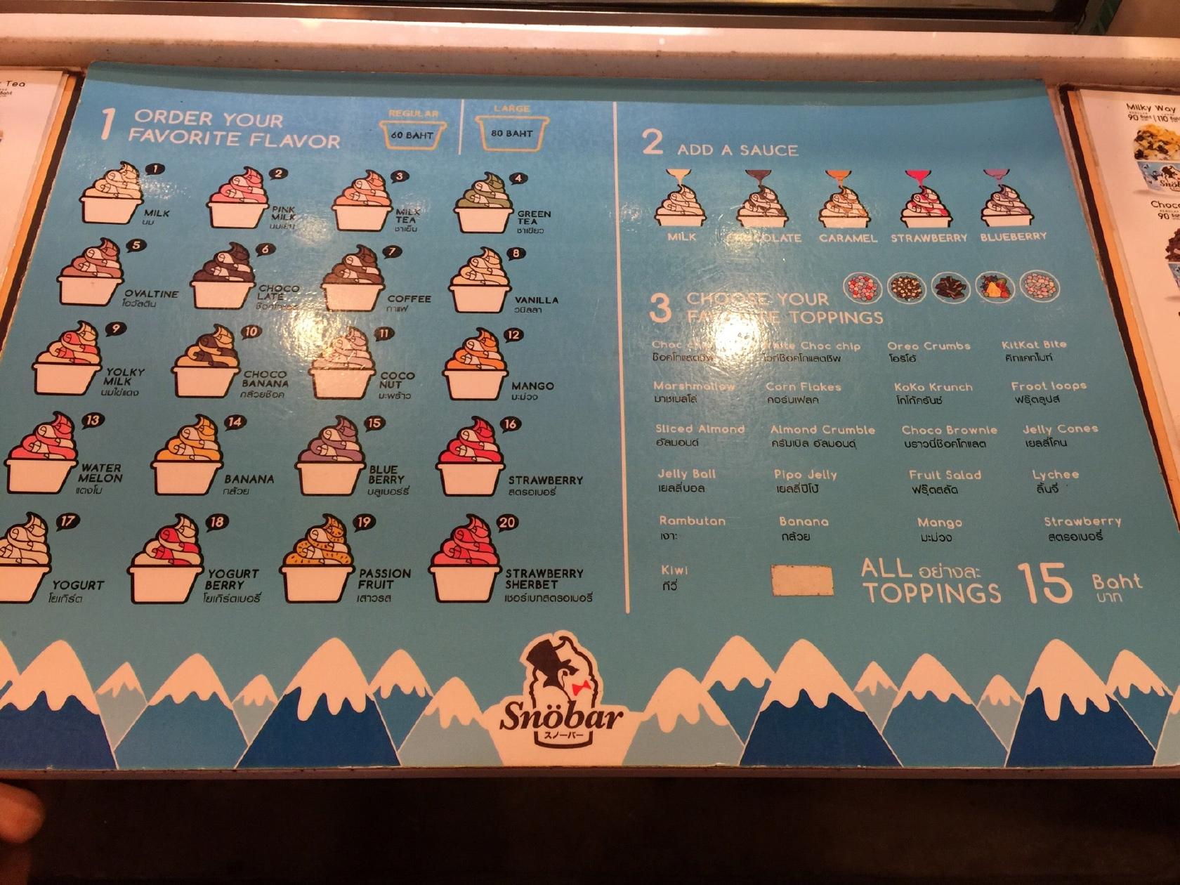 Menu at Snobar, Bangkok, Charoenkrung Road