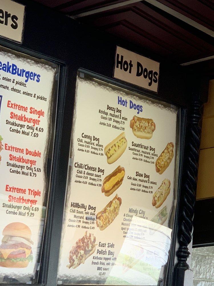 Menu at Hot Dog Diner & Burger Co. restaurant, Parma, Pearl Rd
