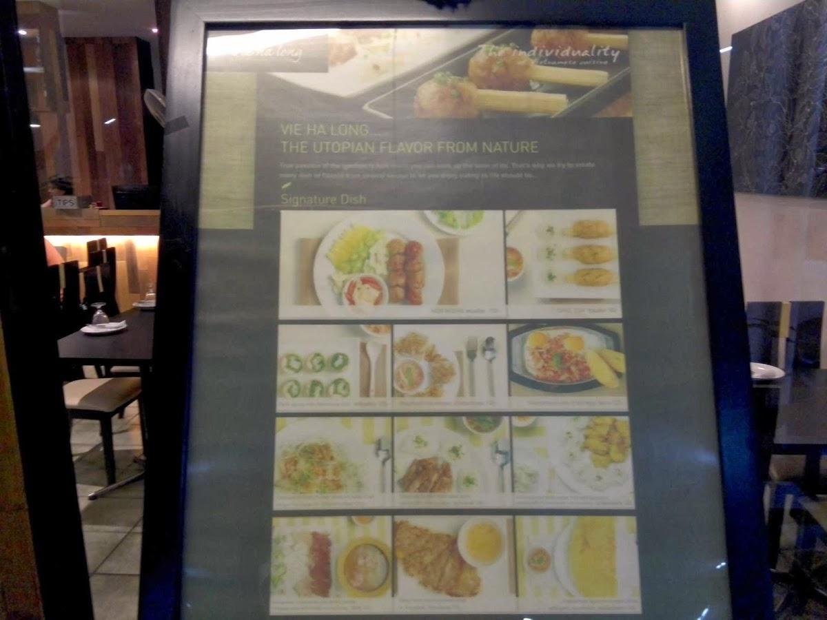 Menu at Vie Ha Long Vietnamese food restaurant, Bangkok, 101True ...