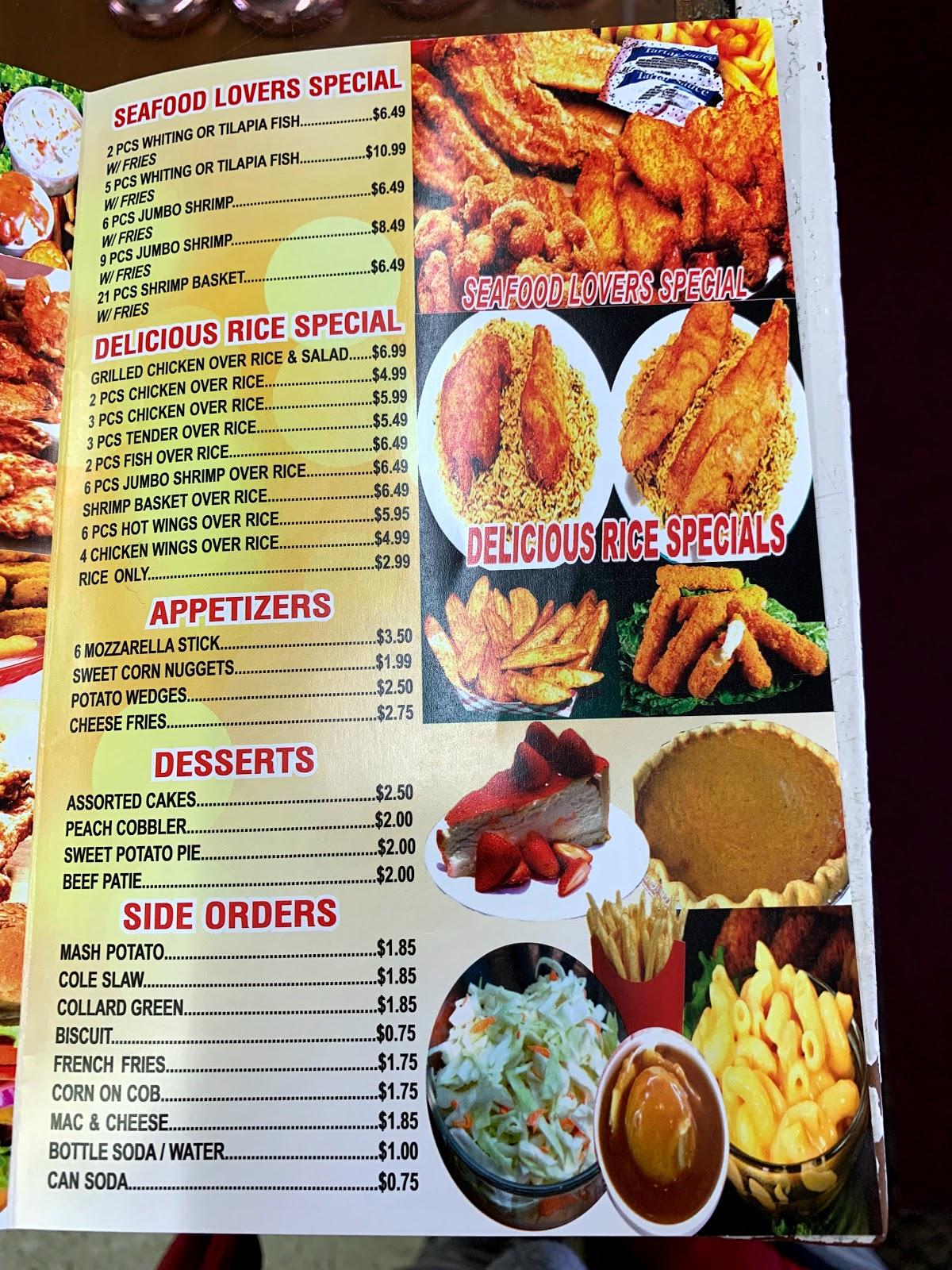 Menu at Crown Chicken & Grill restaurant, Rocky Mount, 963 W Raleigh Blvd
