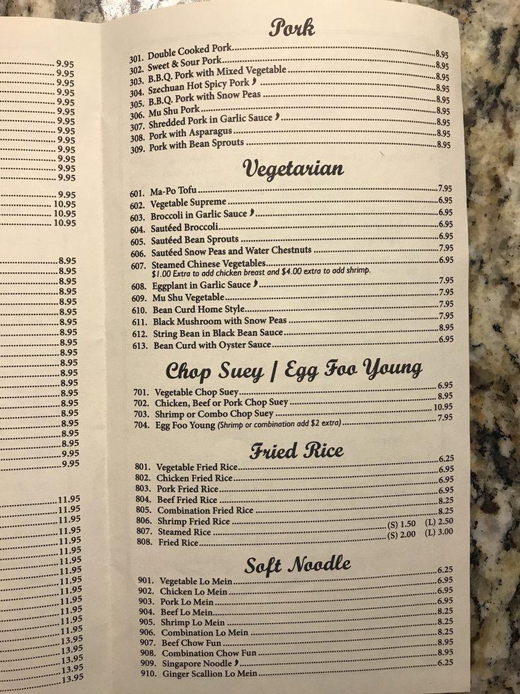 Menu at Legend 8 China restaurant, Calimesa