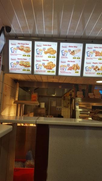 Menu at Chesters Chicken restaurant, Leyland