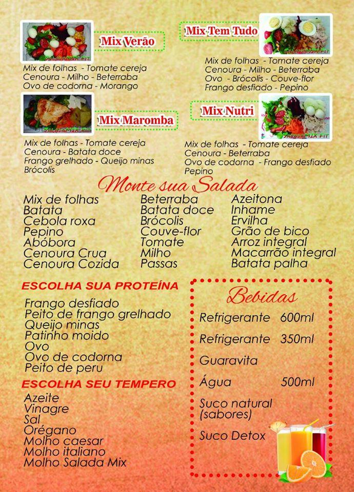 Menu em Salada Mix Fit restaurante, Rio de Janeiro