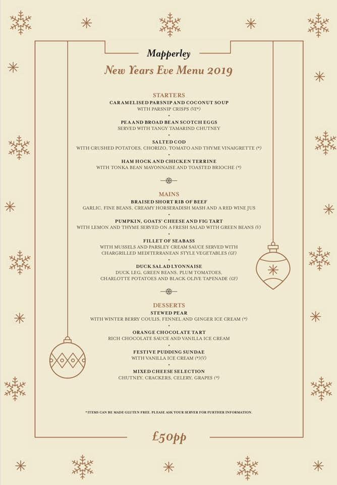Menu at Copper - Mapperley restaurant, Nottingham, 930 Woodborough Rd