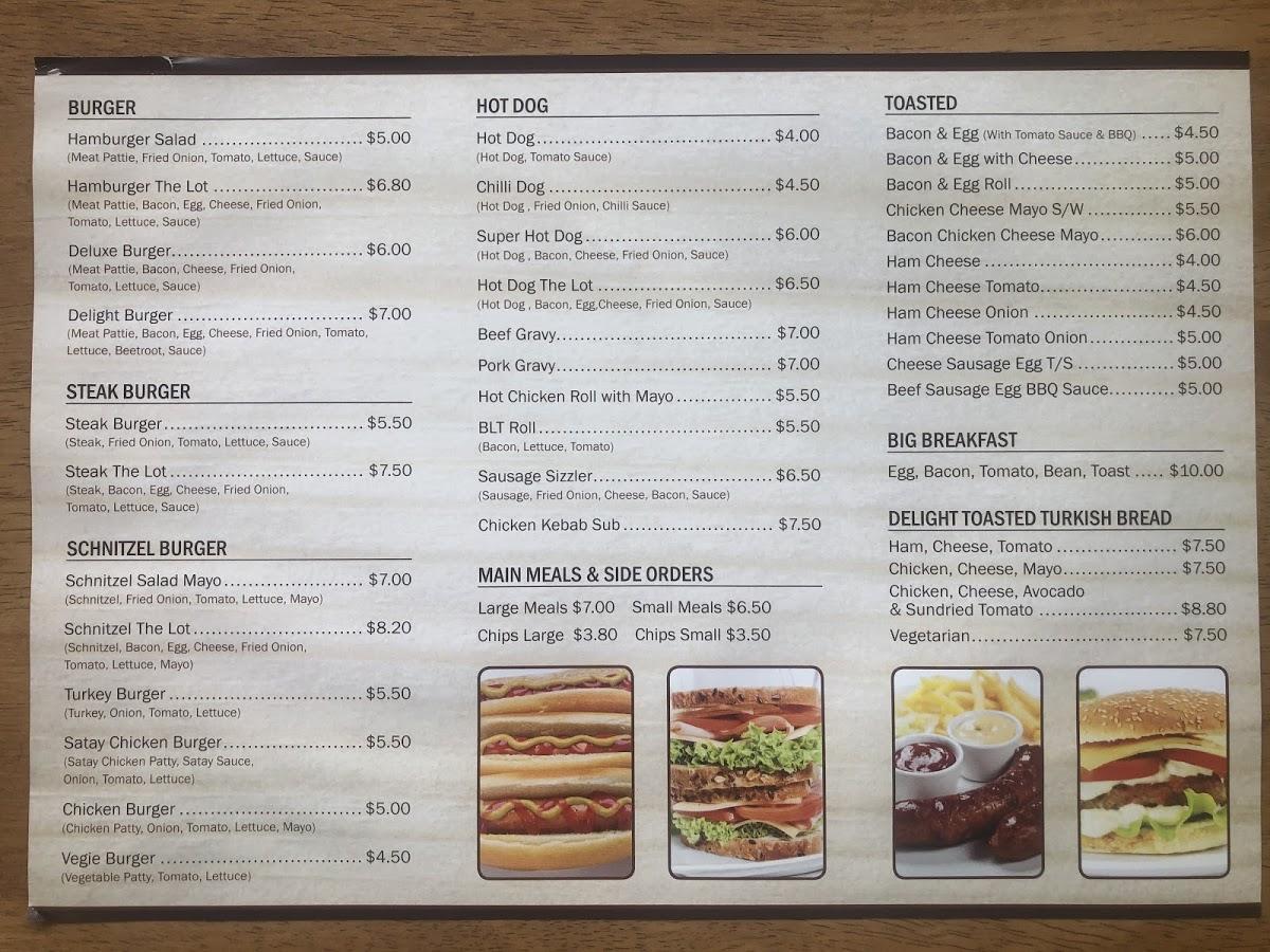 Menu at Lunch Delight restaurant, Wangara