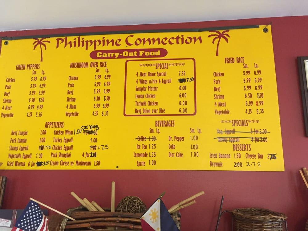Menu at Philippine Connection Carry Out Food restaurant, Knoxville