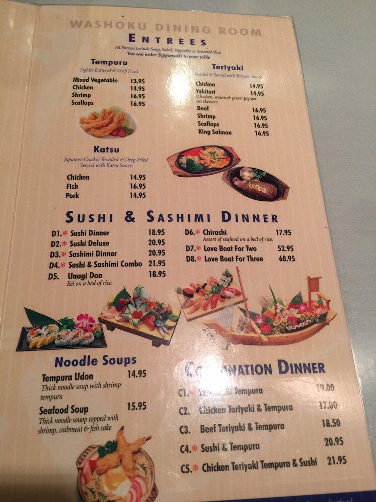 Menu at Sake Japanese Steak House & Sushi Bar., Dayton, Miller Ln
