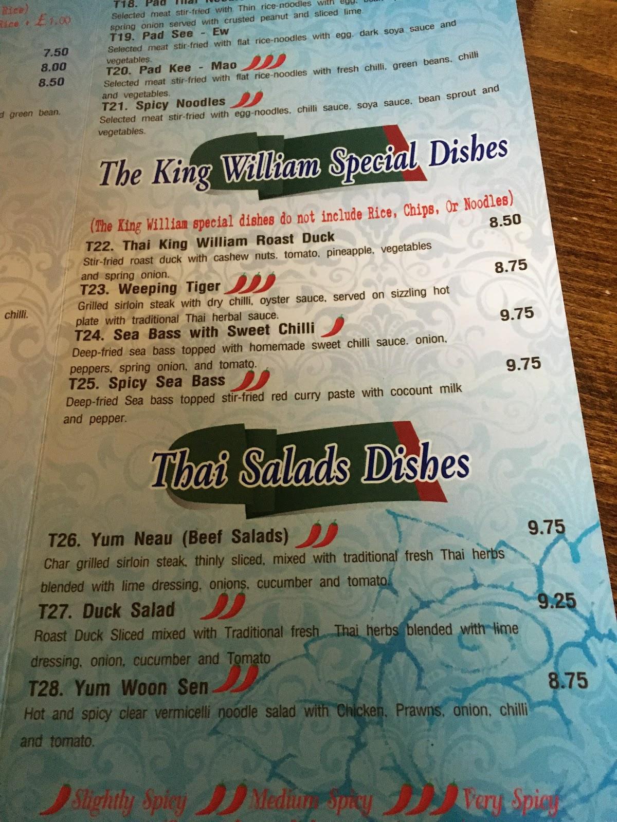 Menu at The King William IV Sipson pub & bar, West Drayton, 392 Sipson Rd