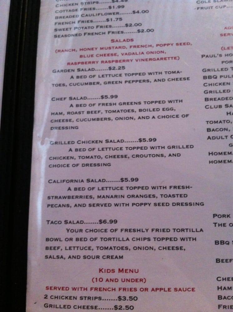 Menu at Courtyard Cafe & Bakery, Pittsfield