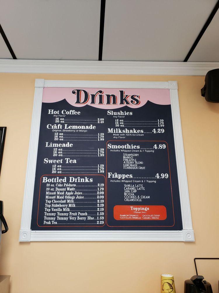 Menu at The Treat Shop desserts, Woodlake