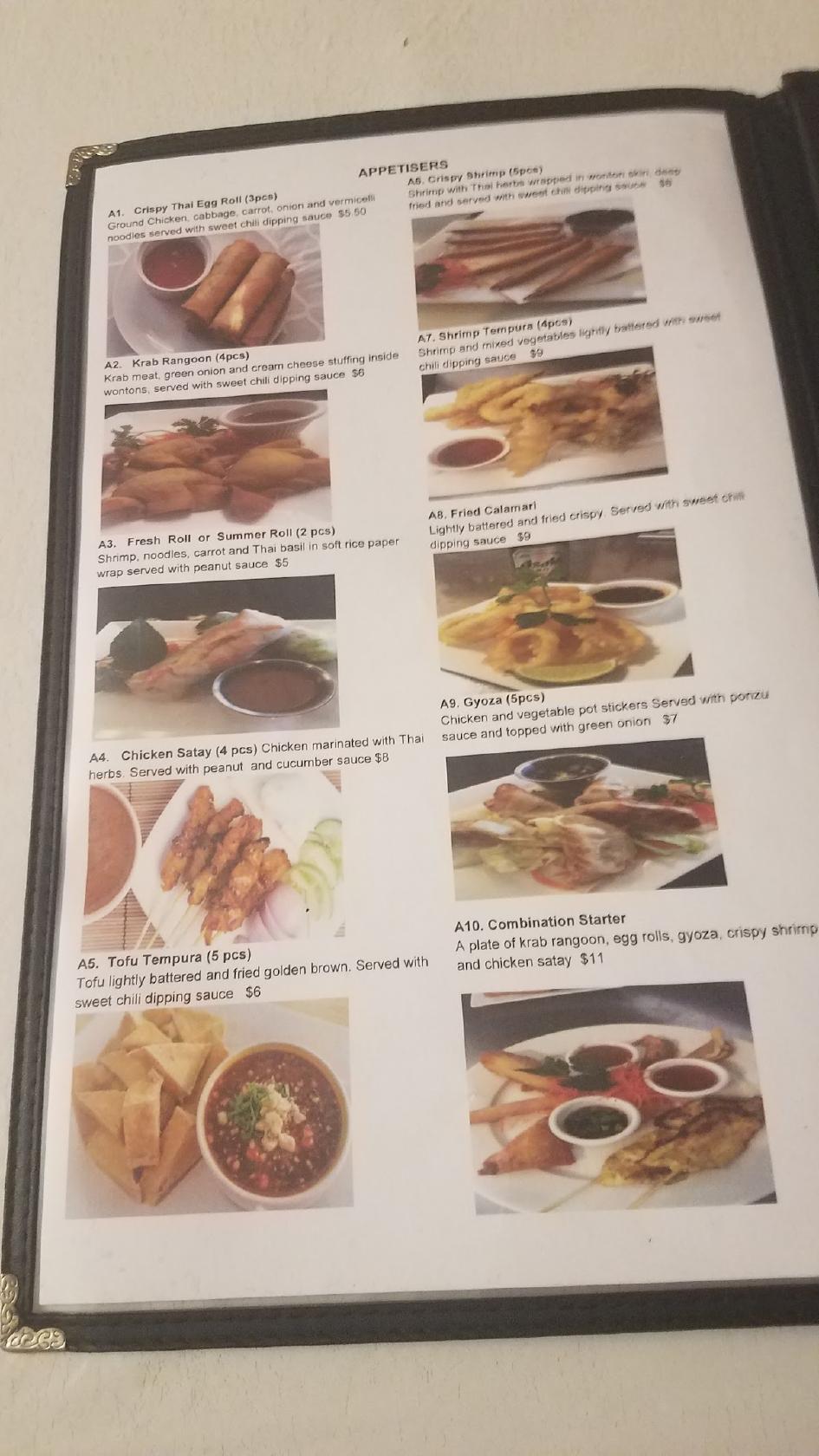 Menu at Jk Thai & Sushi restaurant, Mount Dora