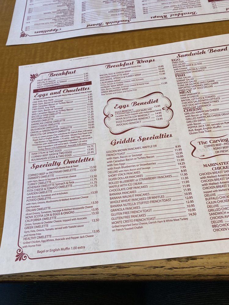 Menu at Apollo Restaurant Diner, East Meadow