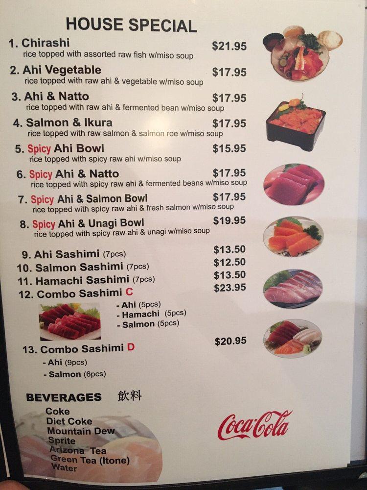 Menu at Kenko Ya restaurant, Kaneohe, 46-047 Kamehameha Hwy