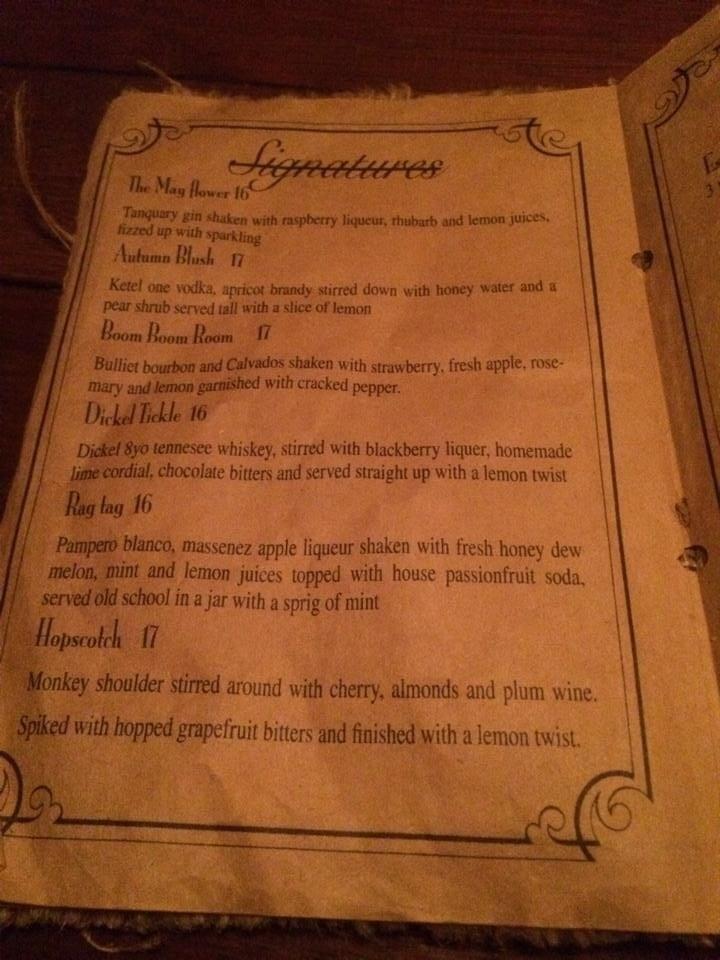 Menu at The Blind Bear Cronulla restaurant, Cronulla