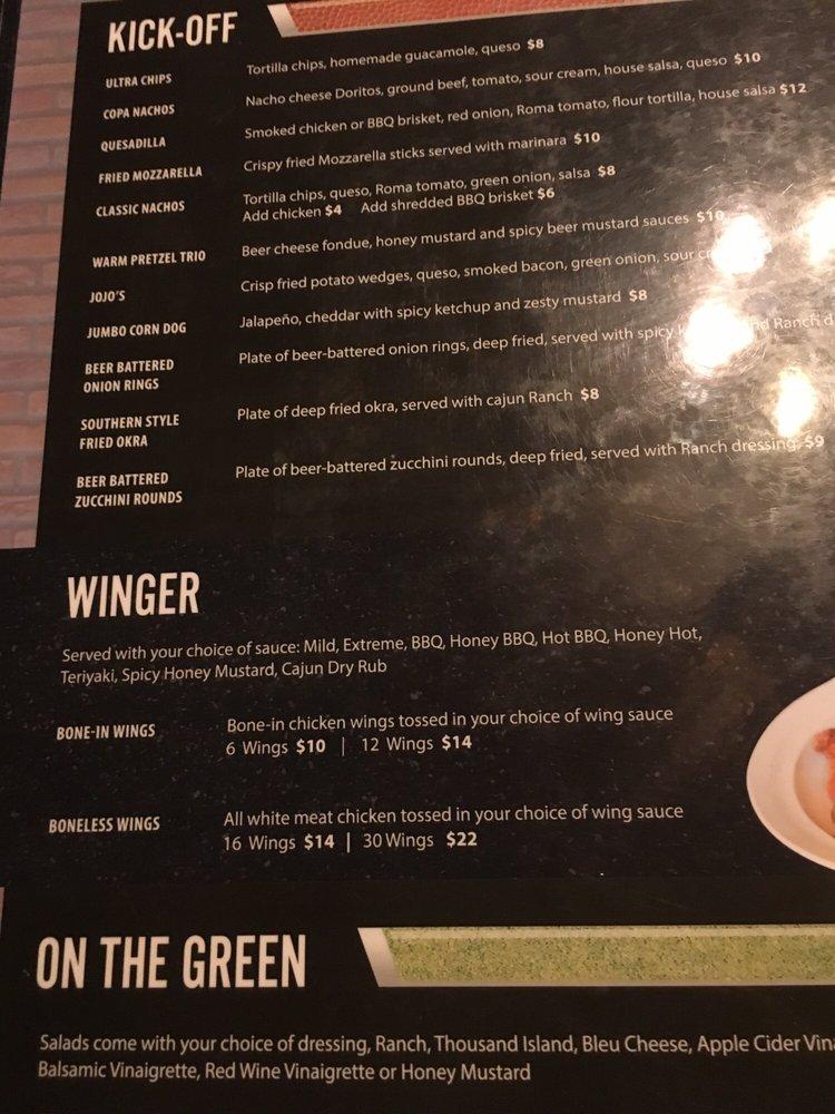 Menu at The Luxe Lounge pub & bar, Maricopa