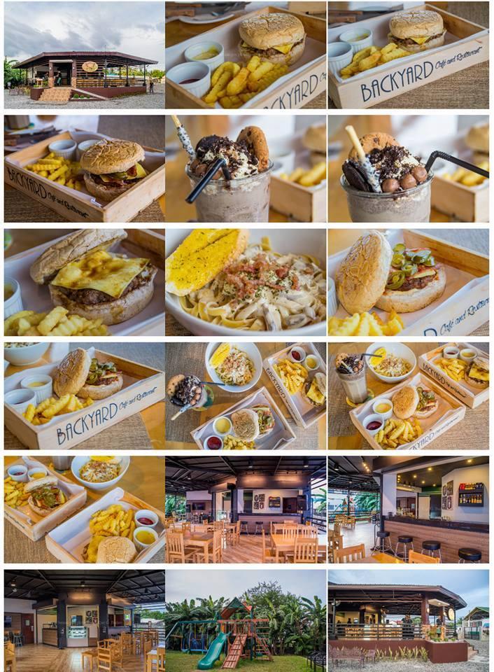 Menu at Backyard Café and Restaurant, Orani