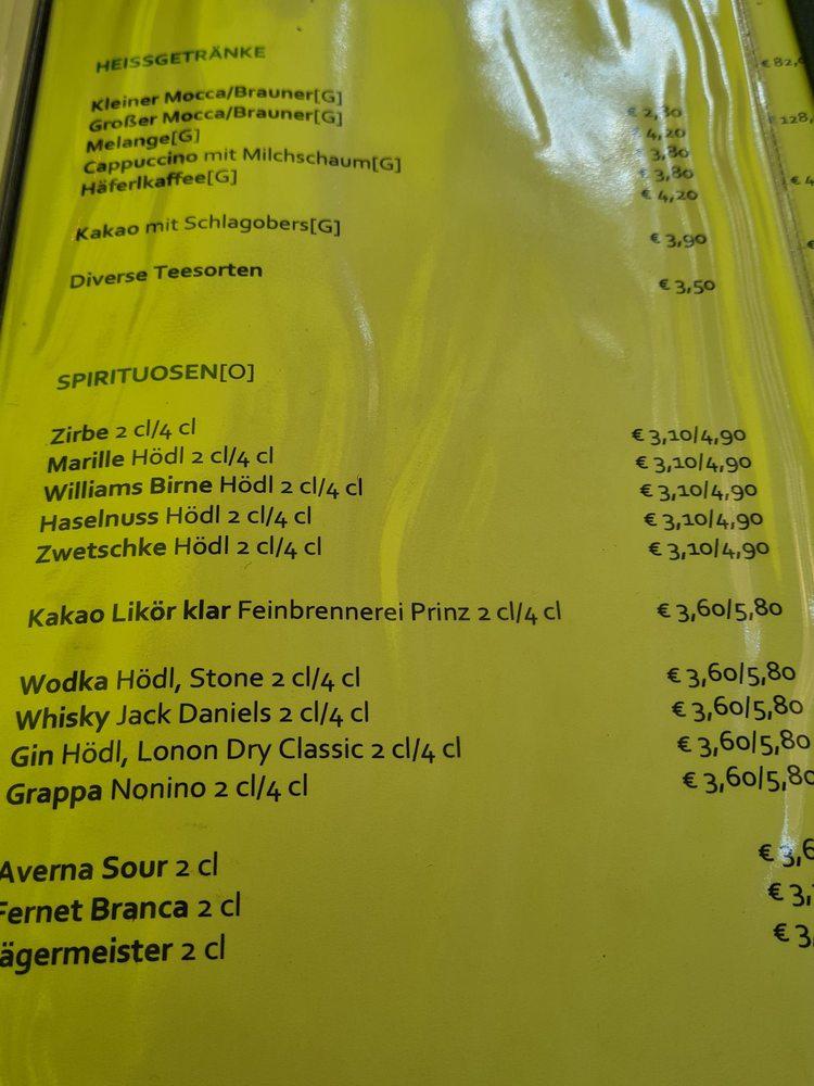 Speisekarte von Klein Steiermark restaurant, Wien