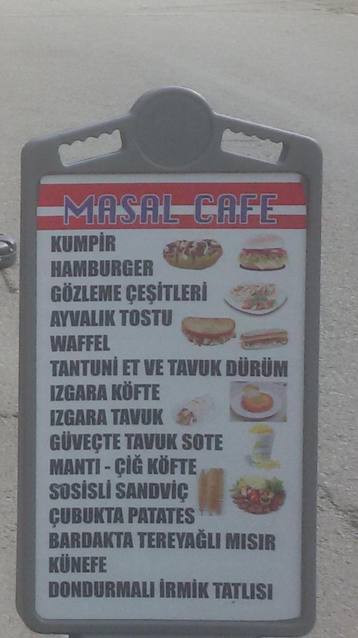 Menu at Masal Cafe, Sanayi Mahallesi, Masal Cafe