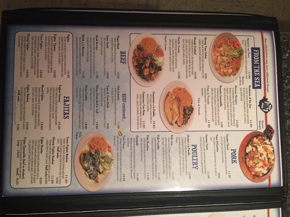 Carta de Tijuana's Grill Mexican Restaurant, Johnsonville