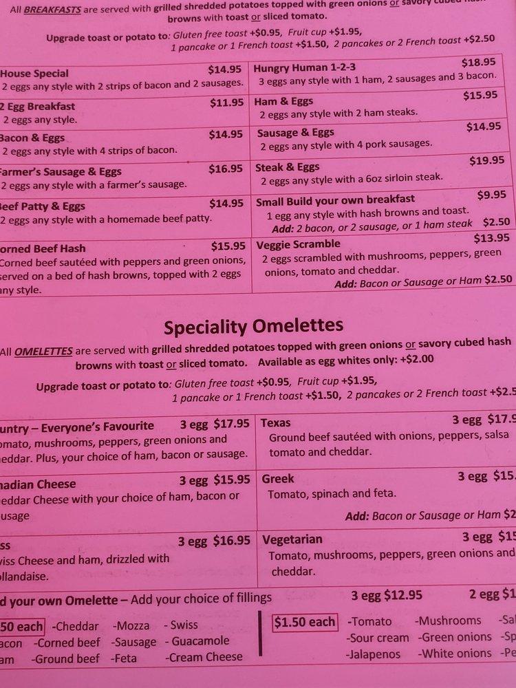 Menu at Cherry Pit Restaurant, West Kelowna, BC-97 #106