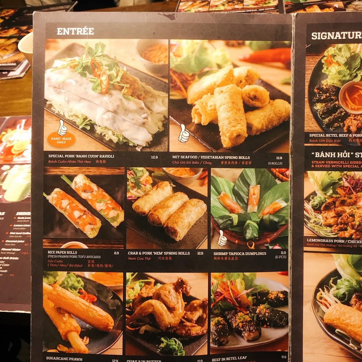 Menu at AN VIET CHATSWOOD restaurant, Chatswood