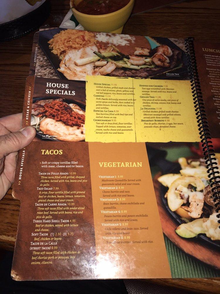 Menu at Fiesta Azteca pub & bar, Uniontown