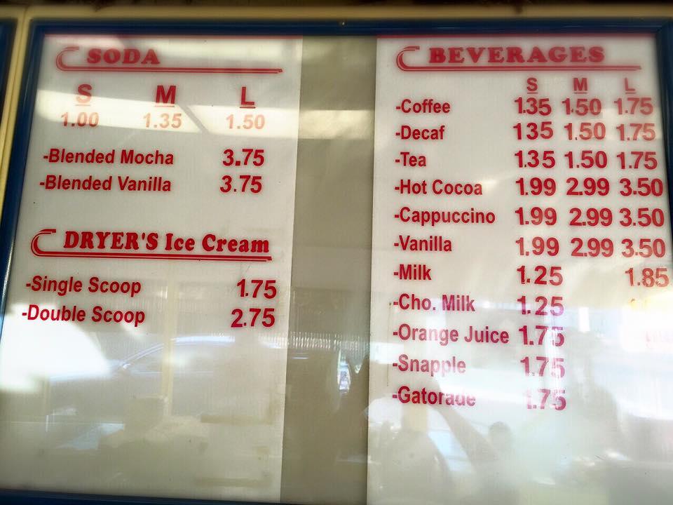 Menu at Miss Donut & Bakery Ice Cream, Anaheim