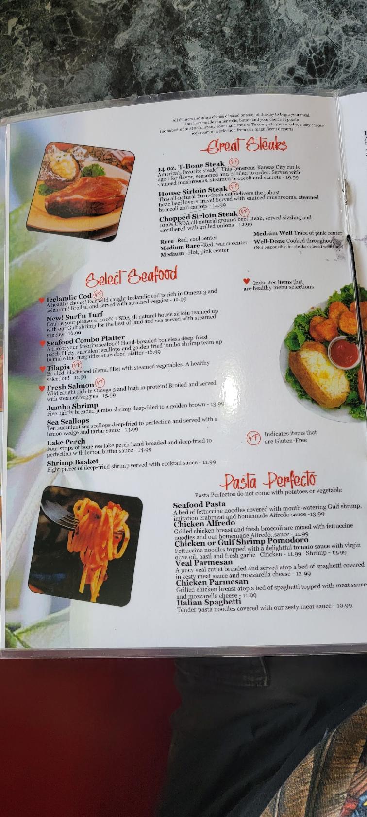 Menu at 84th Classic Cafe, West Allis