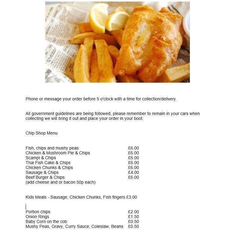 Menu at Tu Hwnt I'r Afon Inn (Twnti Pub), Llanbedrog