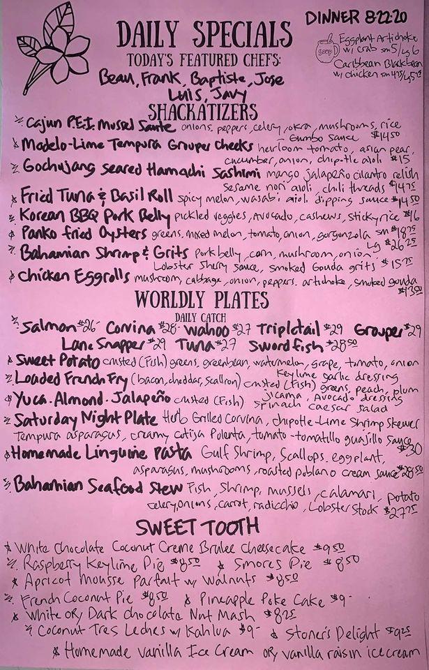 Menu at Maxi's Lineup pub & bar, Jupiter, 103 S US Highway 1 Ste D3
