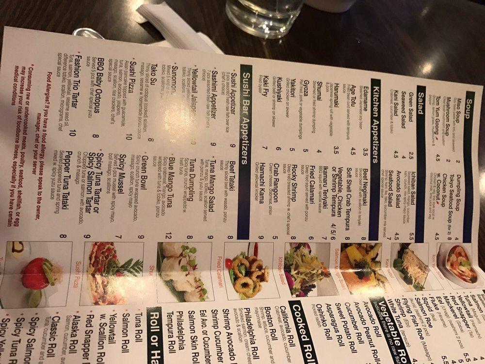 Menu at Tokyo Cafe, Greer, 413 The Parkway