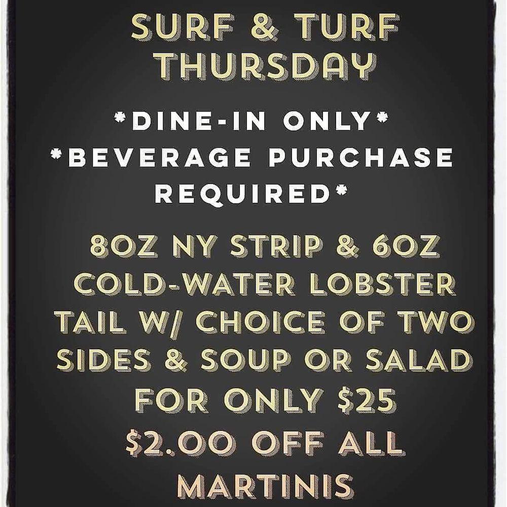 Menu at Addison's Steakhouse, McHenry