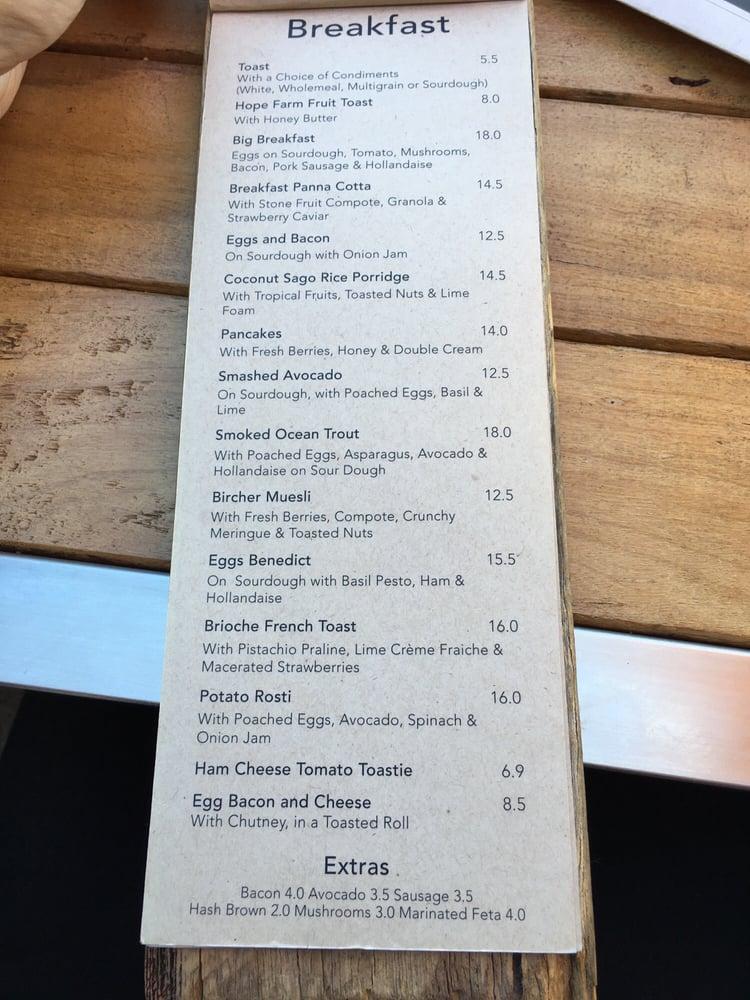 Menu at Funkey Monkey Cafe, Lakes Entrance