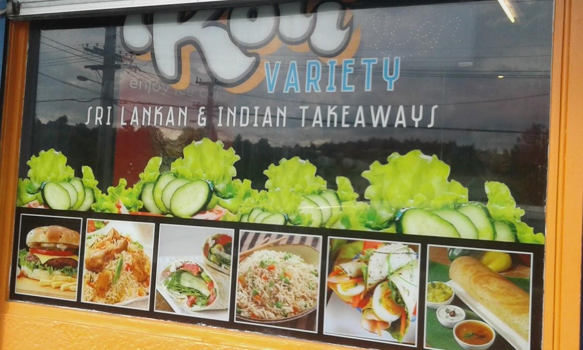Menu at Roti Variety restaurant, Wellington