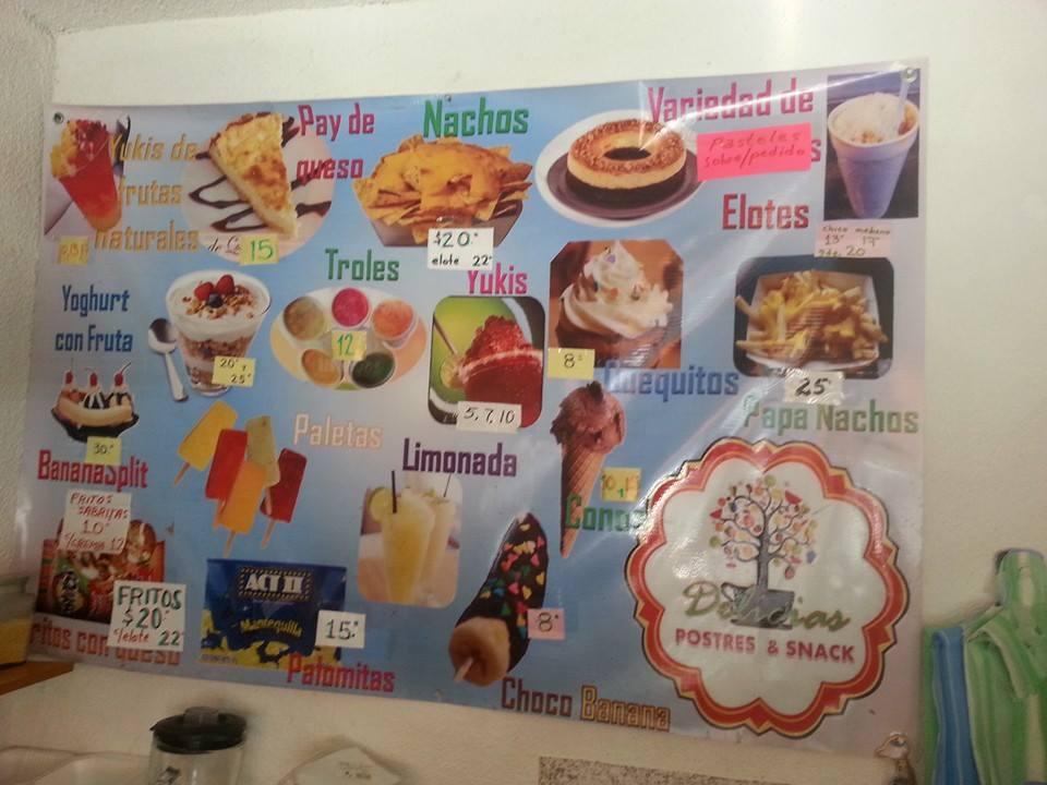 Menu at Snack Delicias restaurant, Monclova