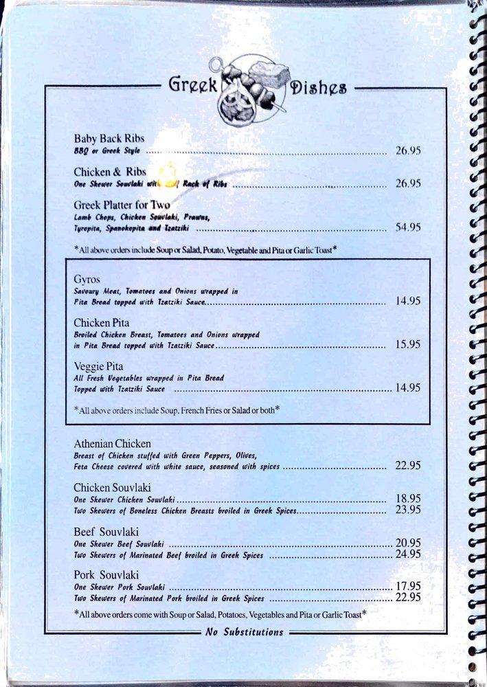 Menu at Tuxedo Village Family Restaurant - Greek Food, Winnipeg ...