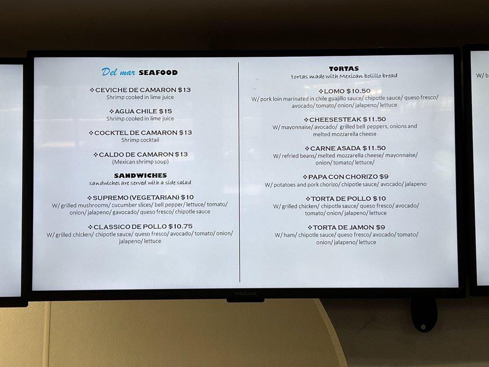 Menu at Max's Kitchen Cocina Mexicana restaurant, Spring Valley