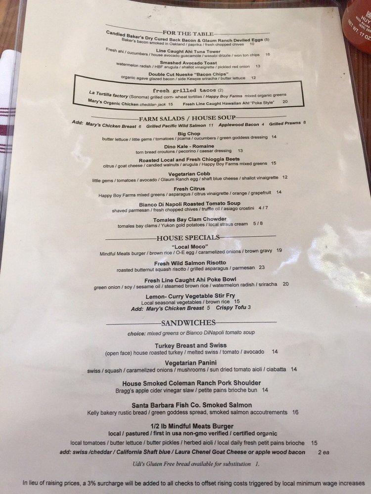 Menu at Local Union 271 pub & bar, Palo Alto