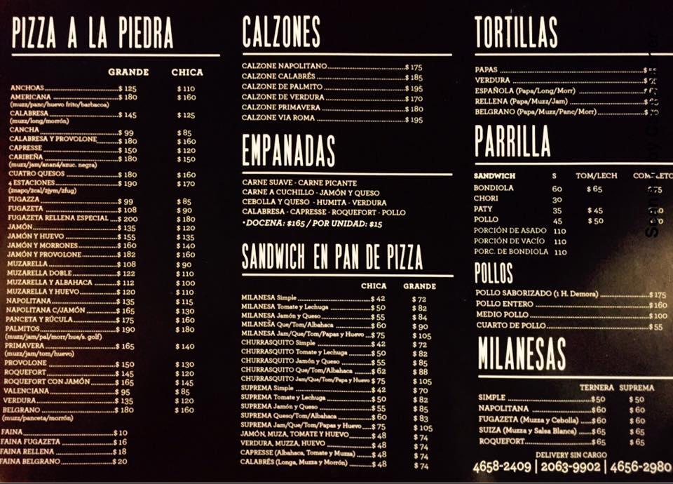 Carta del club Belgrano Padel, Ramos Mejía