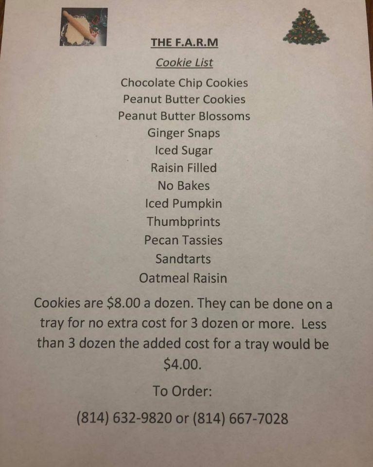 Menu at The FARM restaurant, Spruce Creek