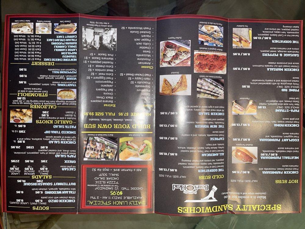 Menu at Paparazzi Gourmet Deli pizzeria, Panama City Beach