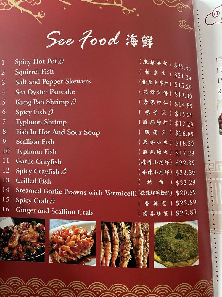 Menu at Old Li‘s Restaurant, Charleston