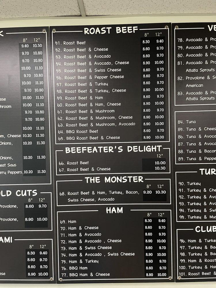 Menu at Tummy Stuffer restaurant, Riverside